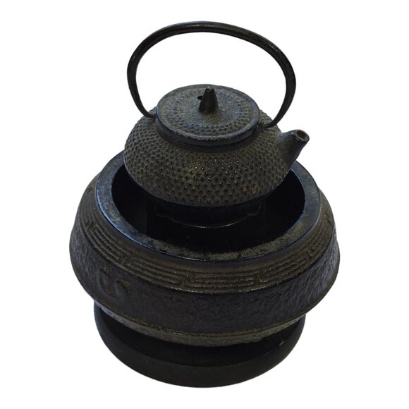 Kitchen | Vtg Miniature Japanese Tetsubin Iron Tea Kettle Binkake ...